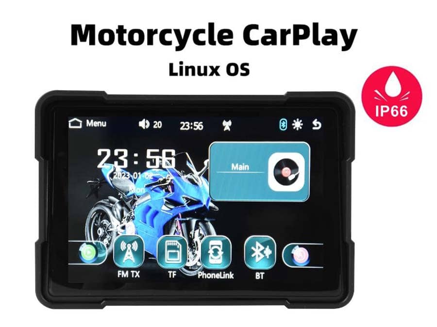 Pantalla Apple Carplay motorcycle 5″ HD – Motos y Servitecas